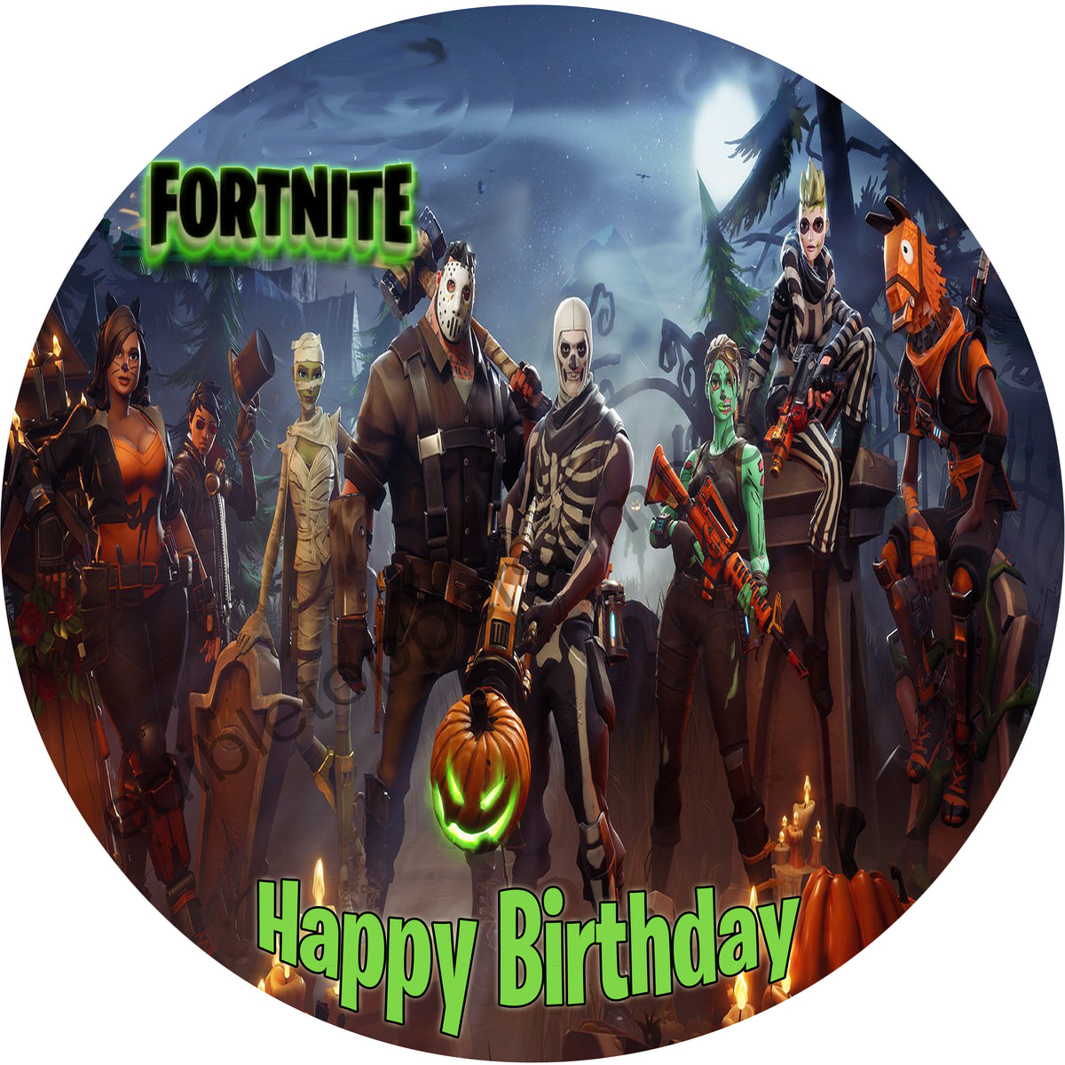 Fortnite Personalized Edible Print Premium Cake Toppers Frosting Sheet ...