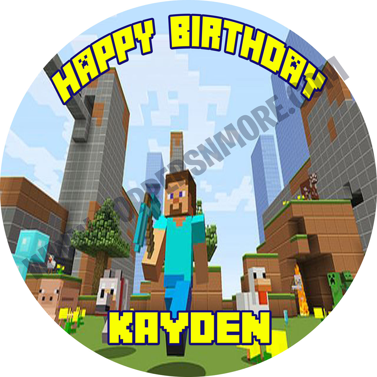 Gaming Personalized Edible Print Premium Cake Toppers Frosting Sheets ...