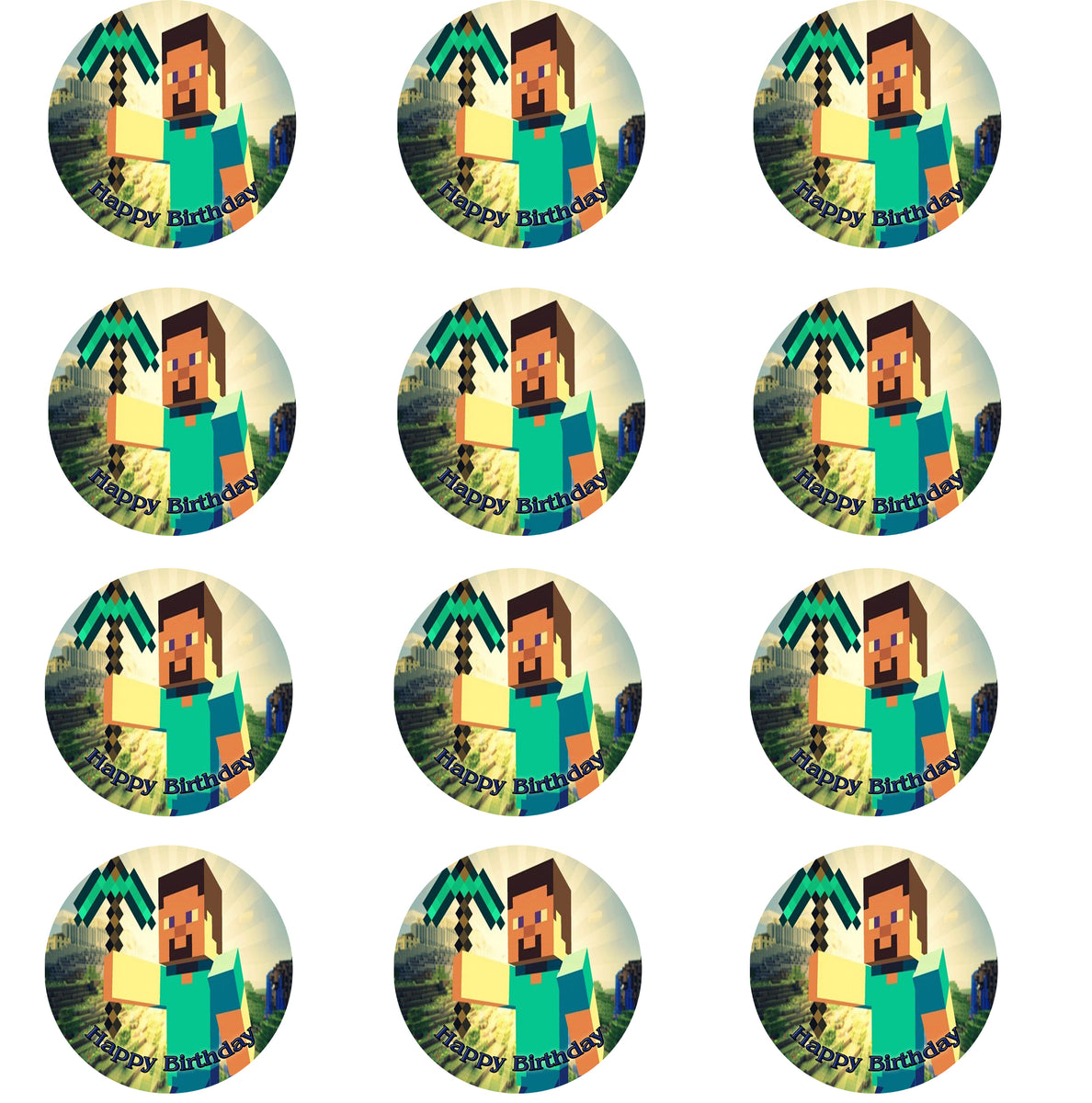 Gaming Personalized Edible Print Premium Cake Toppers Frosting Sheets ...