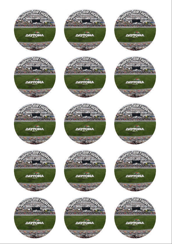 Nascar Daytona Personalized Edible Print Premium Cake Topper Frosting ...