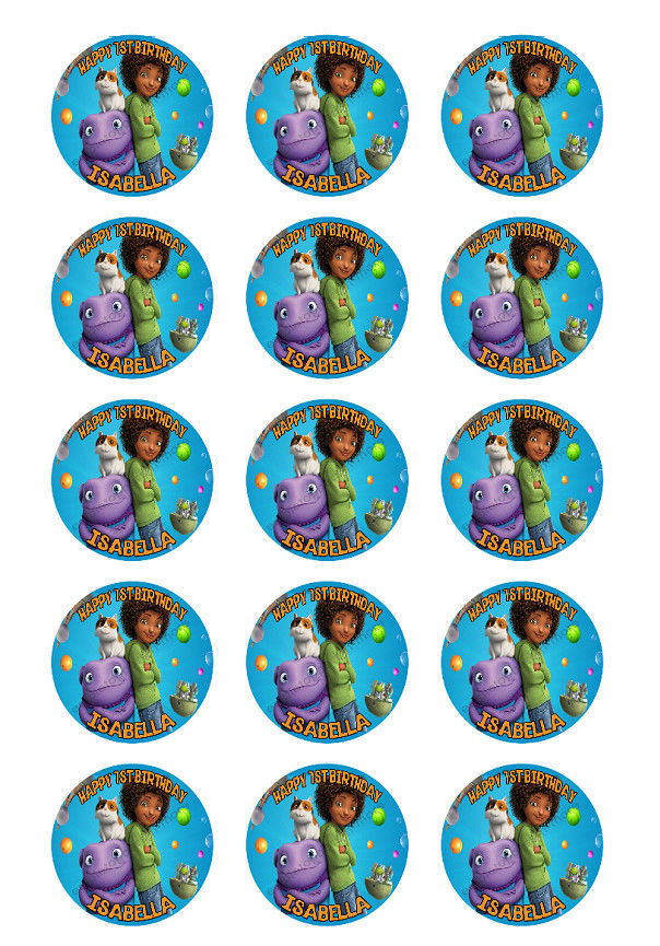 DreamWorks Home Personalized Edible Print Premium Cake Toppers Frostin ...